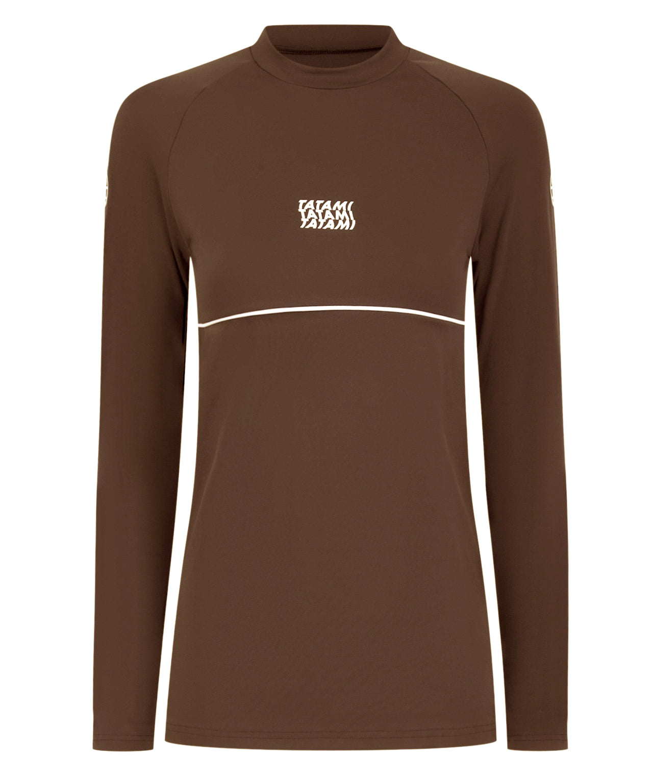 Ladies Contour Long Sleeve Rash Guard - Brown – Tatami Fightwear Ltd.