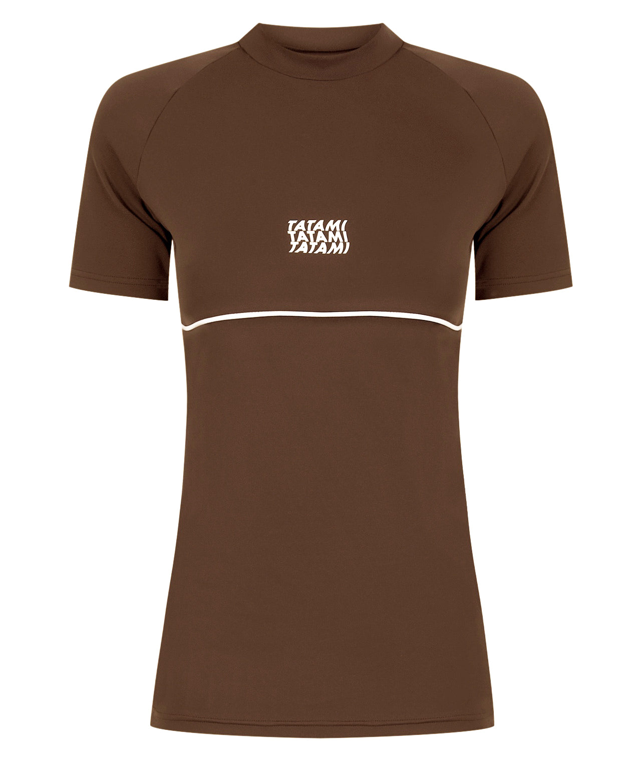 Ladies Contour Short Sleeve Rash Guard - Brown – Tatami Fightwear Ltd.